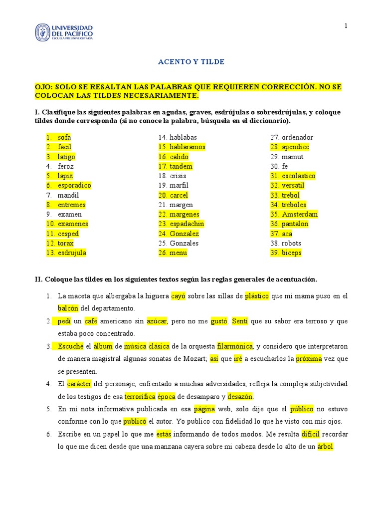 Reglas de Acentuación y Tilde Diacrítica | PDF | Libros para adolescentes