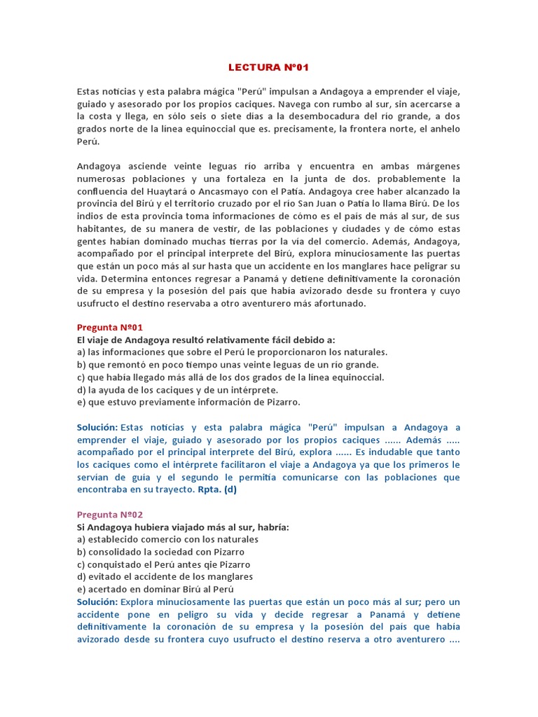 Comprension Lectora Ept | PDF