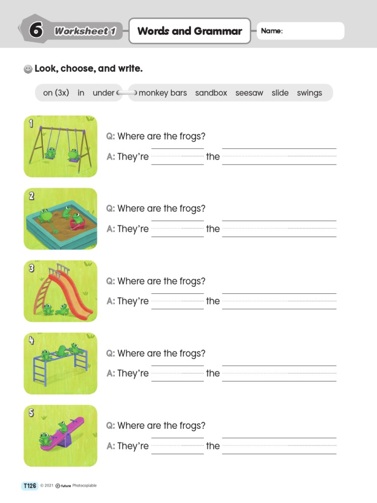 Let - S Smile 2 - Worksheet - Unit 6 | PDF