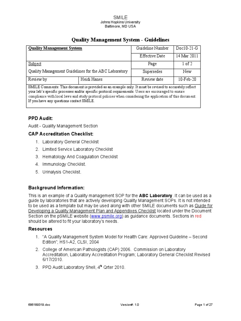Doc10-21 Quality Manual | PDF | Career & Growth
