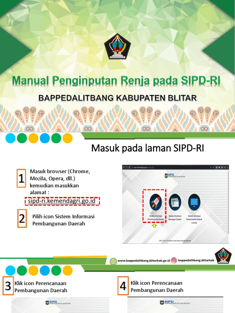 Manual Penginputan Renja Pada SIPD-RI Edit | PDF