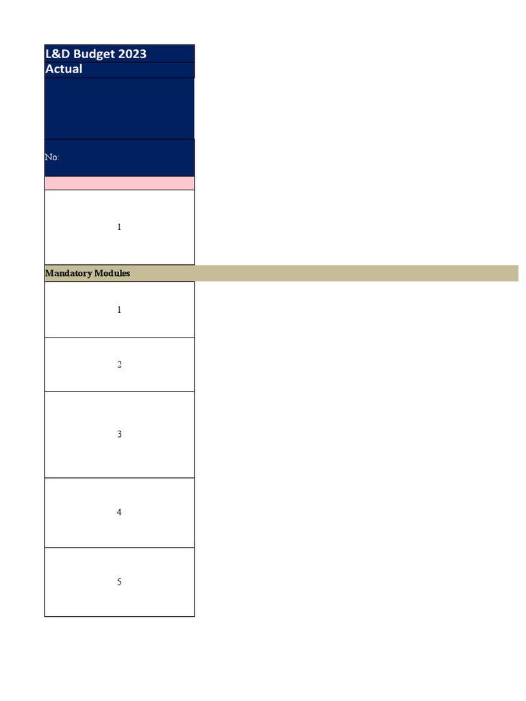 Annual Training Calendar 2023 | PDF