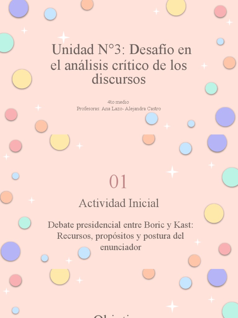 Unidad N°3 Desafío en El Análisis Crítico de Los Discursos | PDF