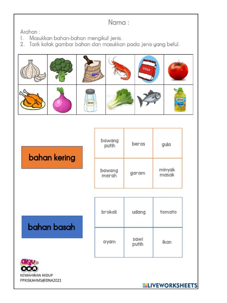 bahan kering dan basah | PDF