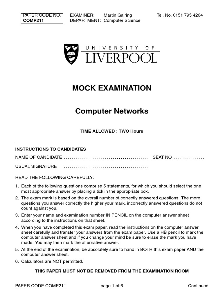 Mock - of The Exam - Solution | PDF | Computers Mock - of The Exam - Solution | PDF | Computers