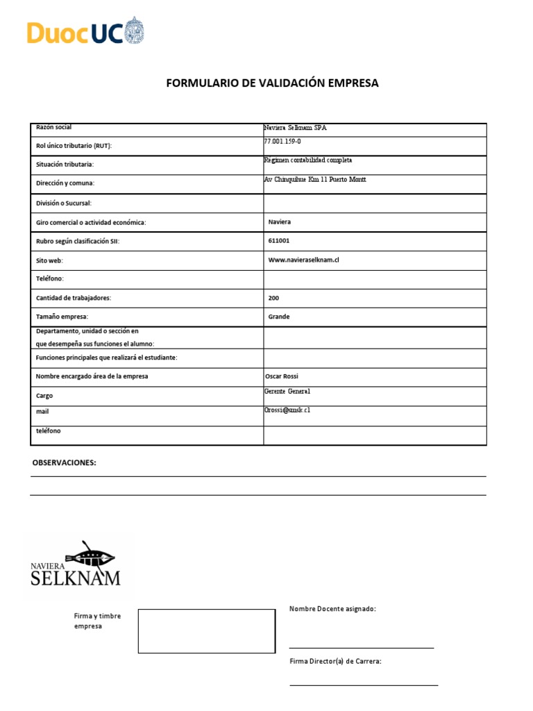 Formulario Validación | PDF