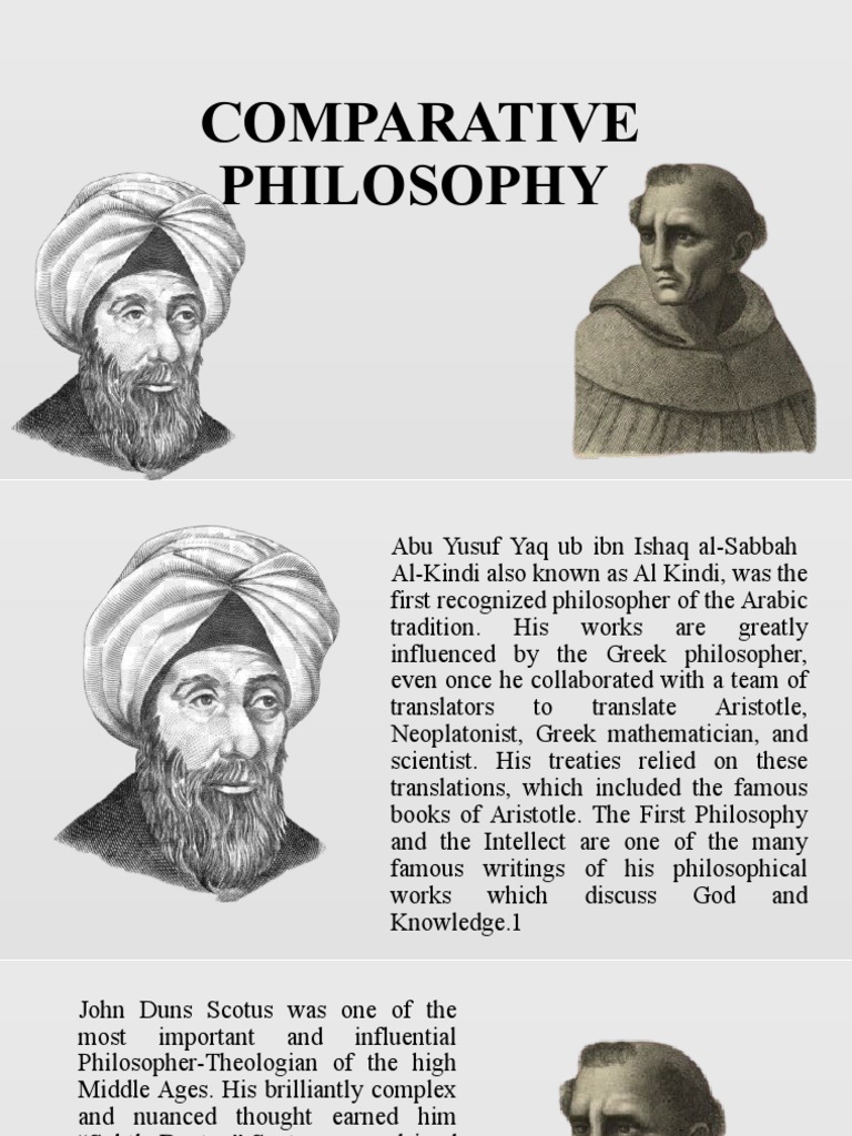 Comparative Philosophy Al Kindi & John Duns Scotus | PDF