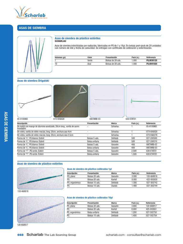 Asas de Siembra de Plástico Estériles | PDF | Ciencia de los Materiales | Rieles