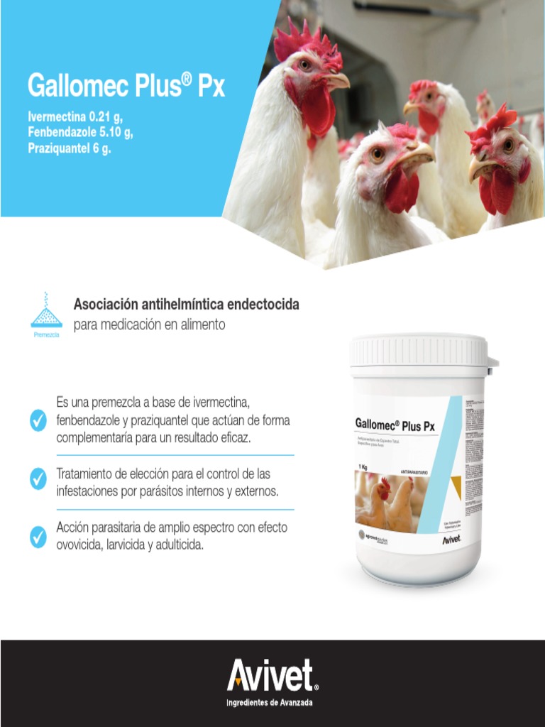Gallomec Plus PX - 371 | PDF | Parasitismo | Medicina