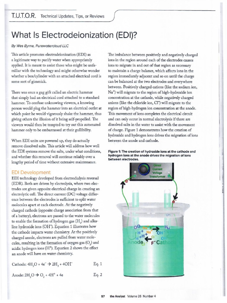 ELECTRODEIONIZATION | PDF