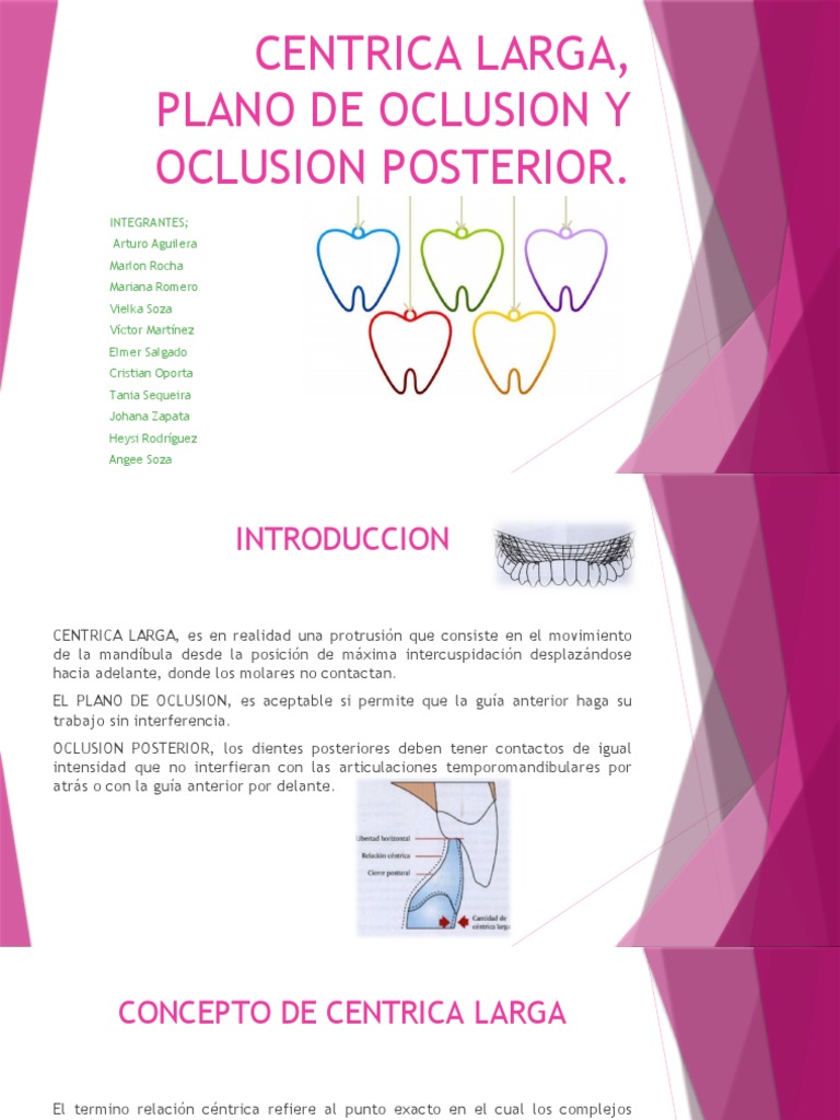 Oclusión y Relación Céntrica Dental | PDF | Anatomia dental | Ramas de ...