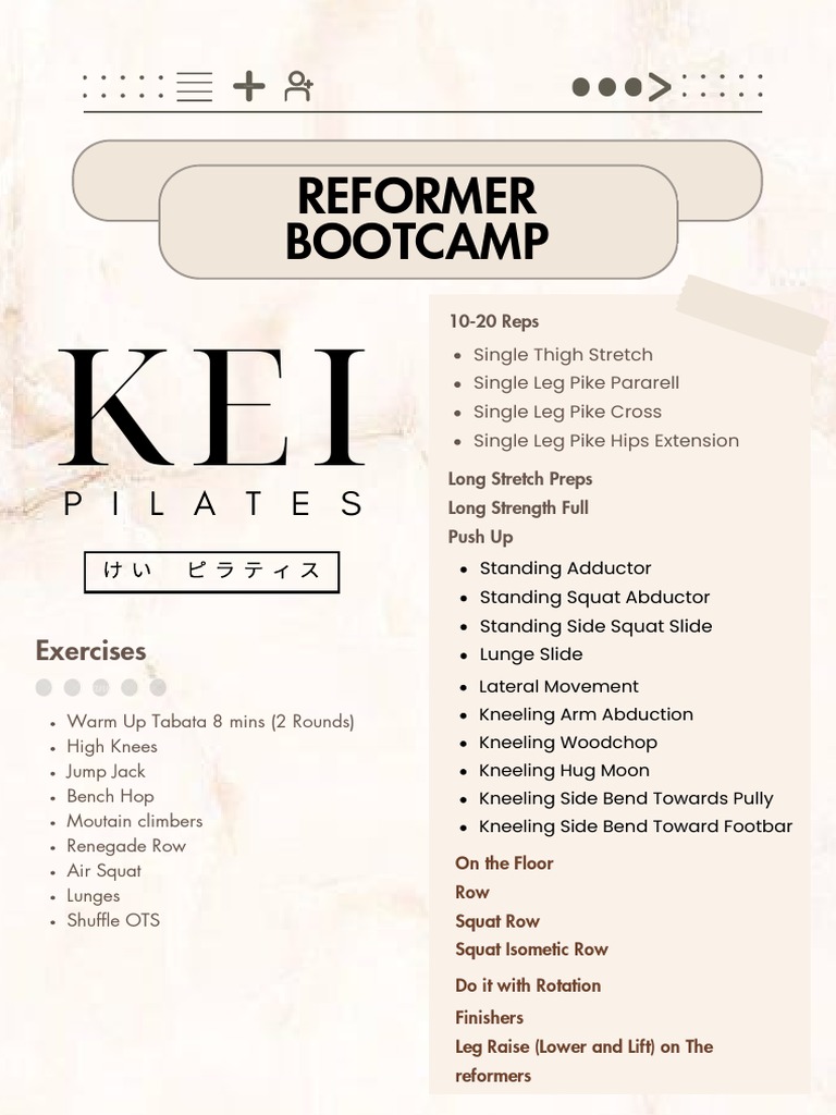 Group Class Reformer | PDF