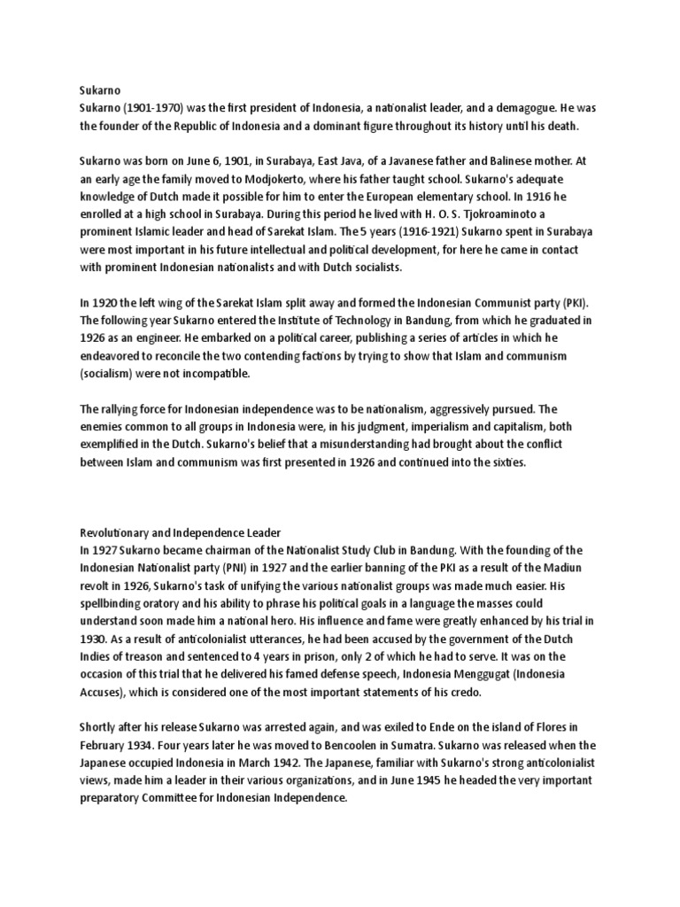 Sukarno | PDF