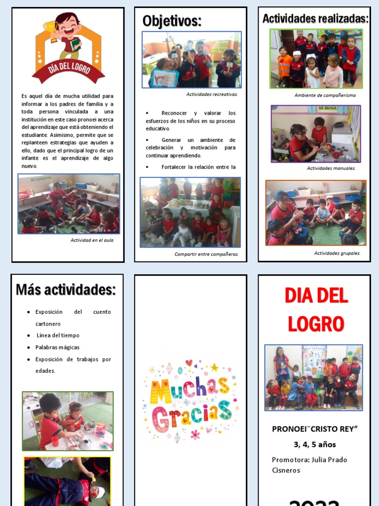 Triptico Dia Del Logro | PDF