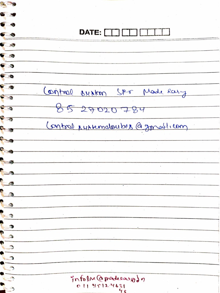 Control System Mains Made Easy | PDF