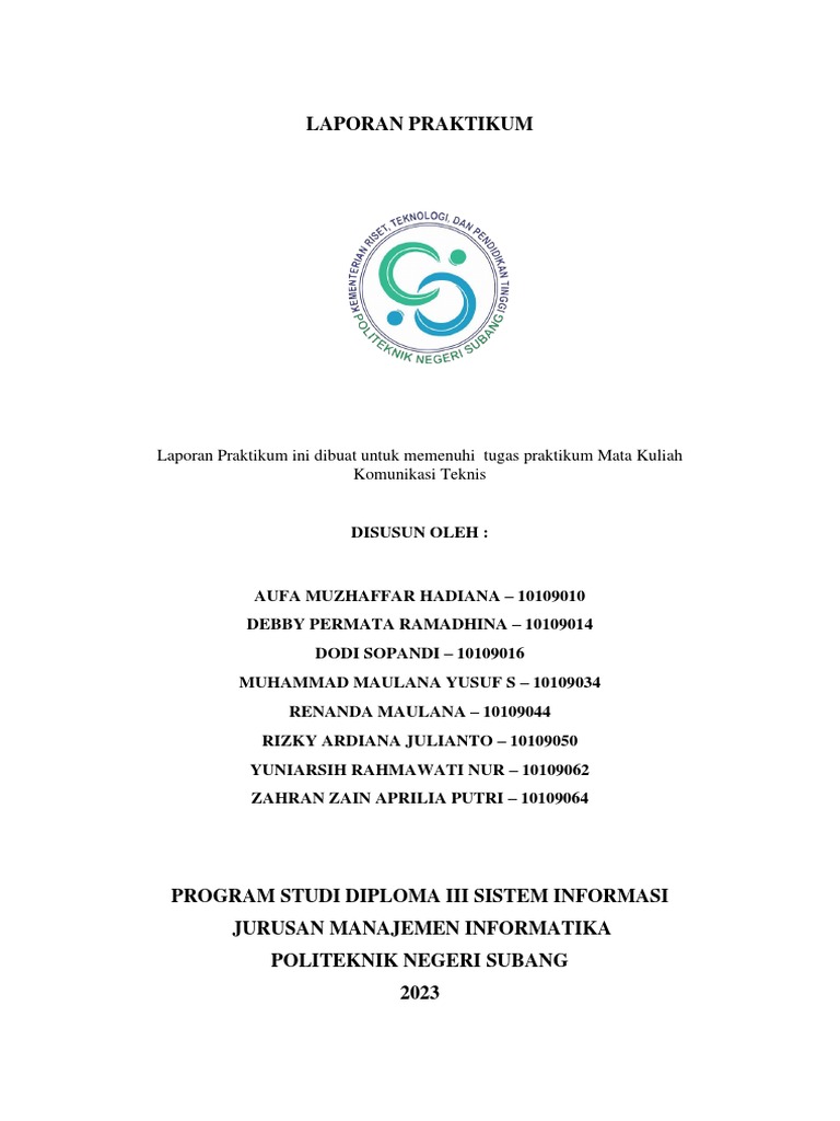 Laporan Praktikum Komunikasi Teknis | PDF Laporan Praktikum Komunikasi Teknis | PDF