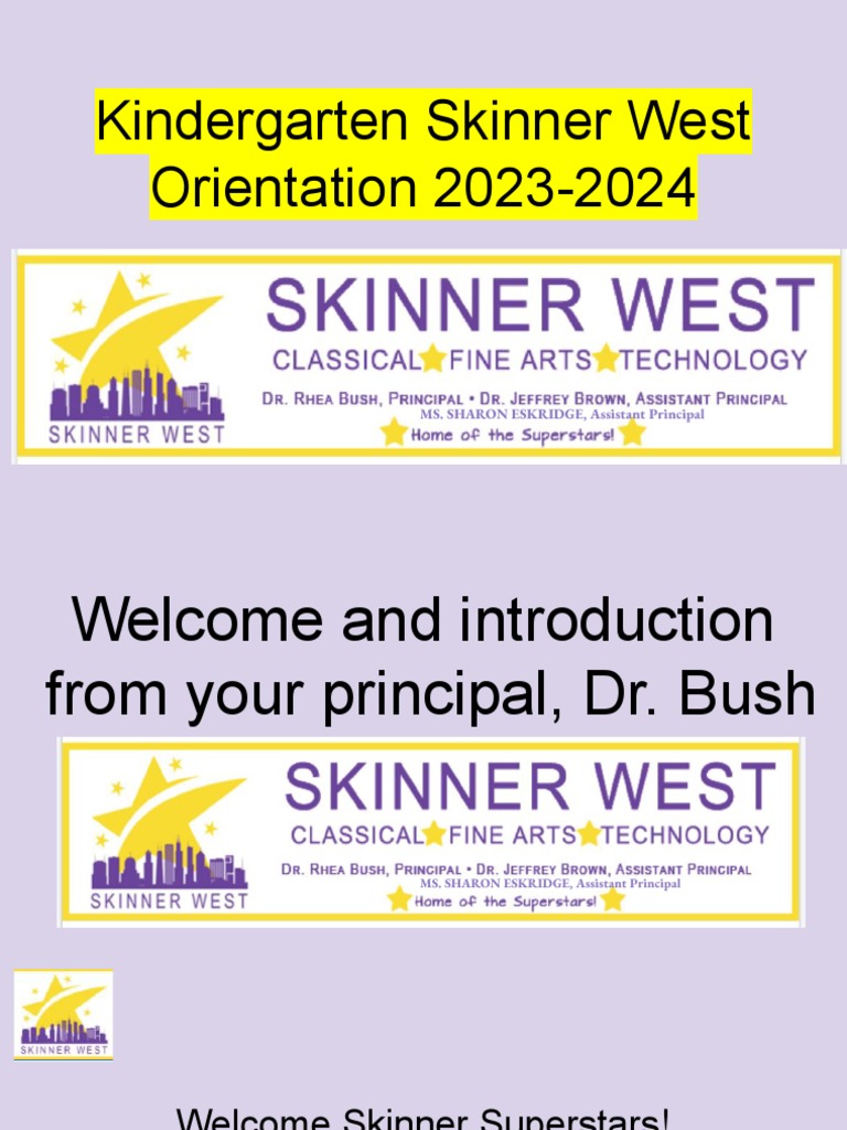 Kindergarten Skinner West Orientation 2023-24 | Download Free PDF ...