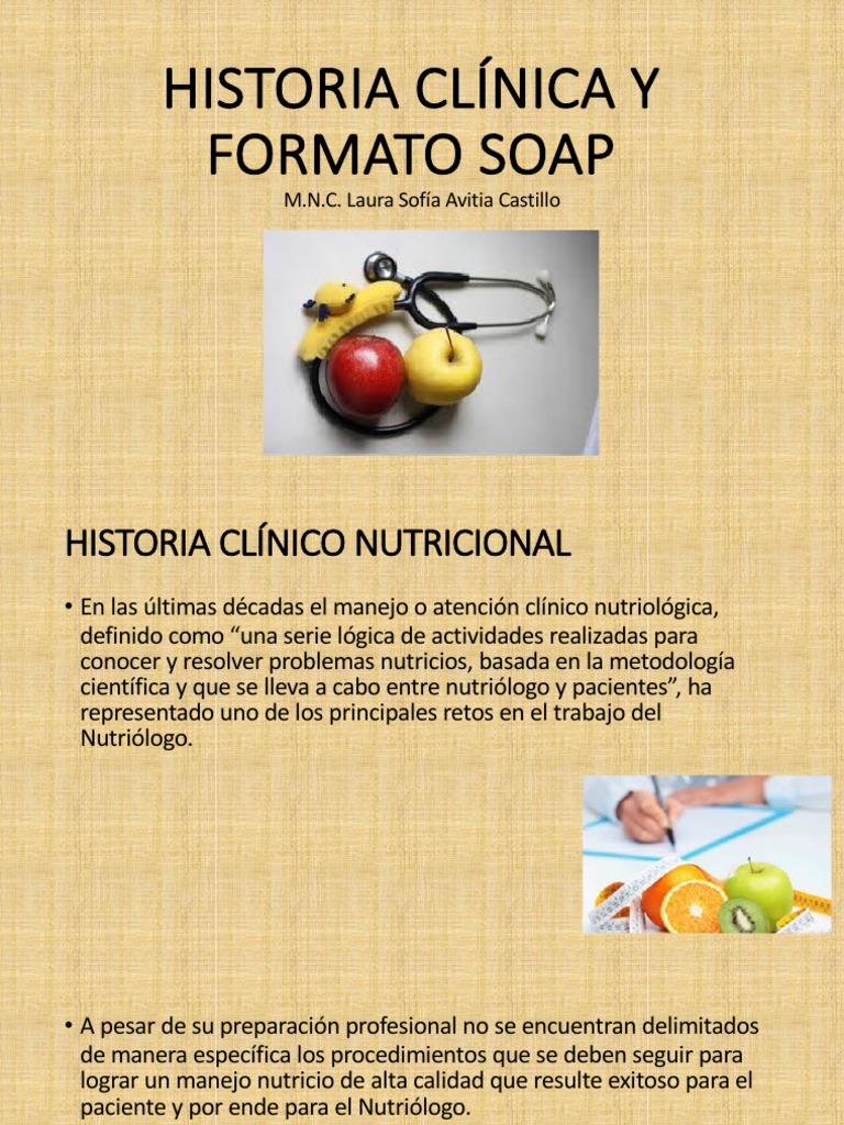 SOAP | PDF | Nutrición | Dieta y nutrición SOAP | PDF | Nutrición | Dieta y nutrición