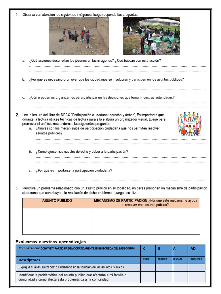 Participación Ciudadana: Derecho y Deber | PDF | Participación pública | Democracia