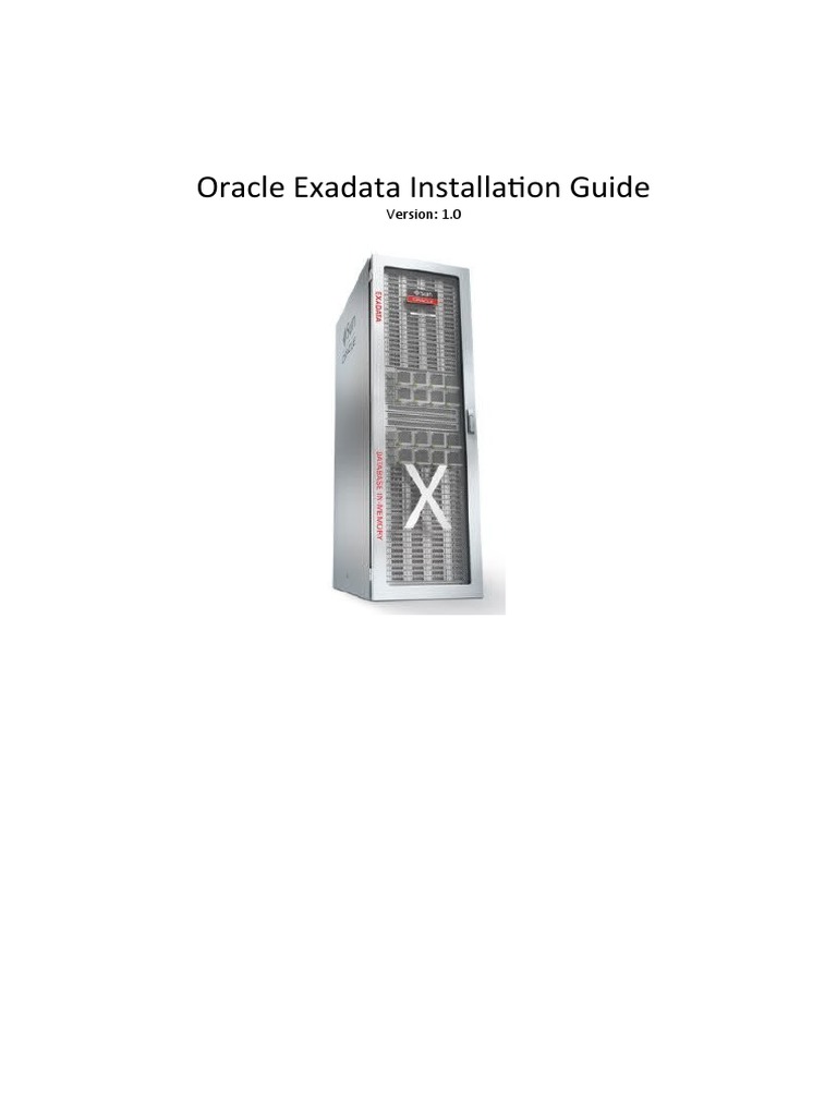 Exadata Installation Guide | PDF