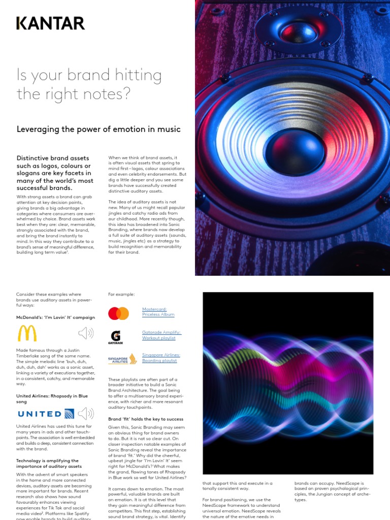 Kantar NeedScope AI Music Whitepaper | PDF | Brand | Marketing