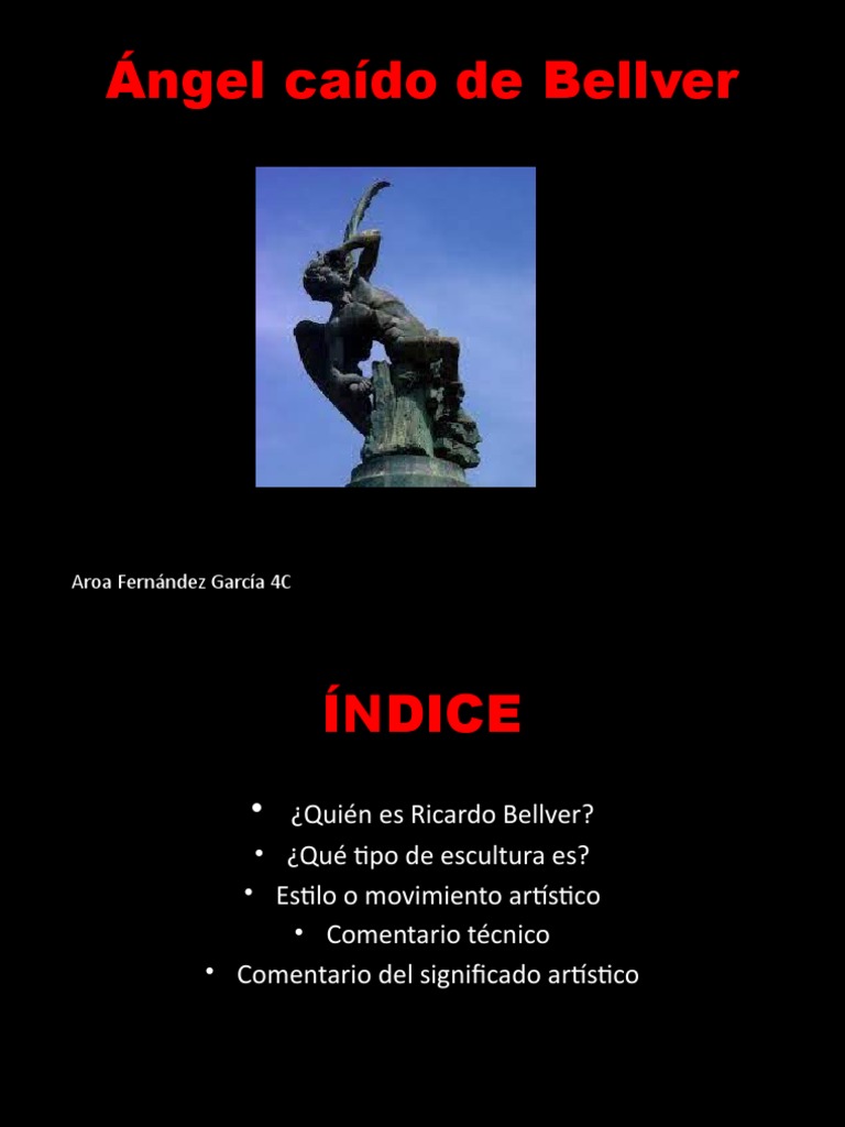 El Ángel Caído de Ricardo Bellver | PDF | Ciencias sociales | Clásicos