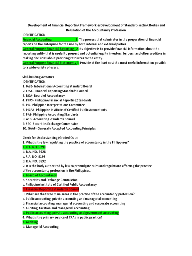Financial Reporting Framework in the Philippines | PDF