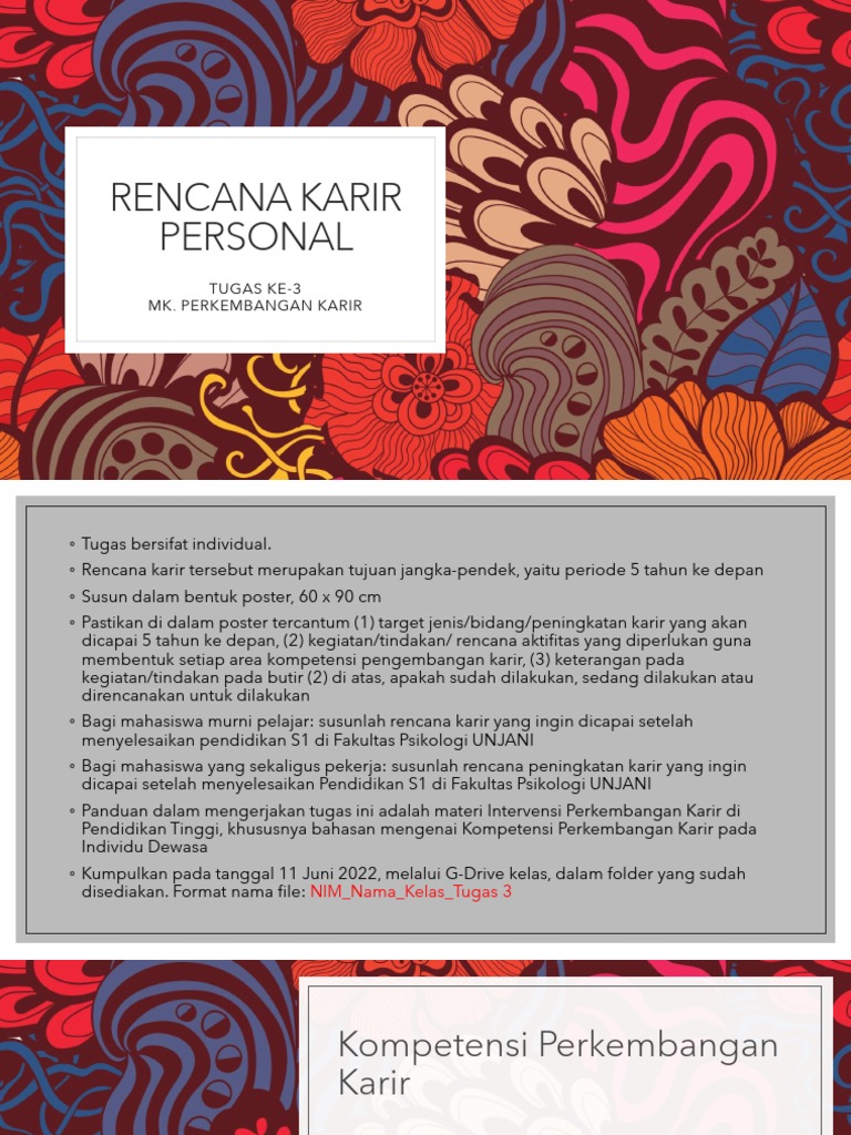 BangKar - Rencana Karir Pribadi | PDF