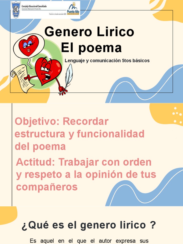 Genero Lirico | PDF | Poesía | Rima