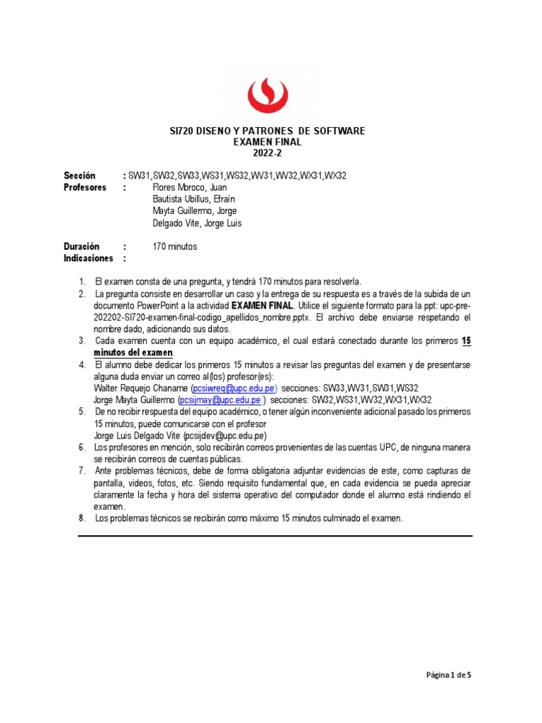 Ejemplo ExamenFinal 2023 | PDF