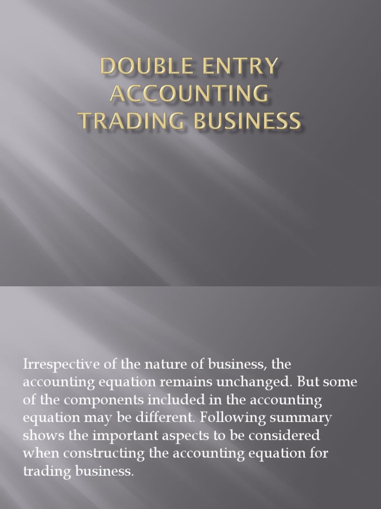 Accounting for Trading Business Transactions | PDF