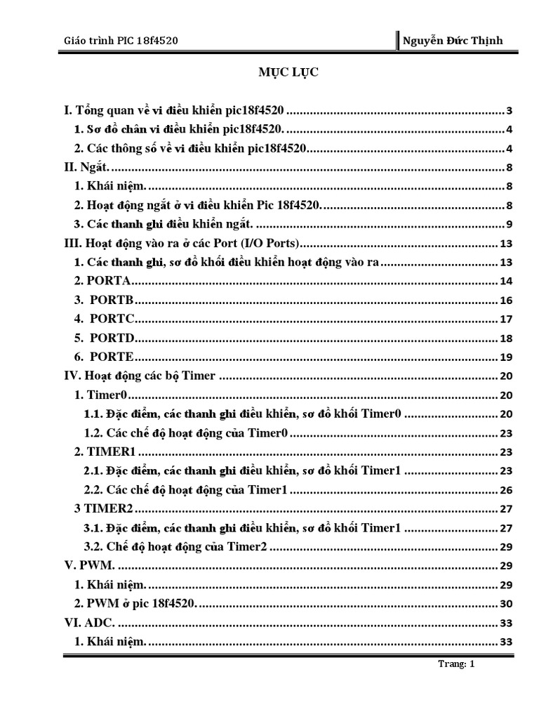 123doc Tai Lieu Pic 18f4520 | PDF