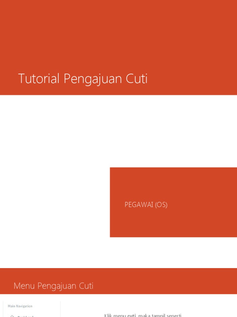 Panduan Pengajuan Cuti Pegawai | PDF