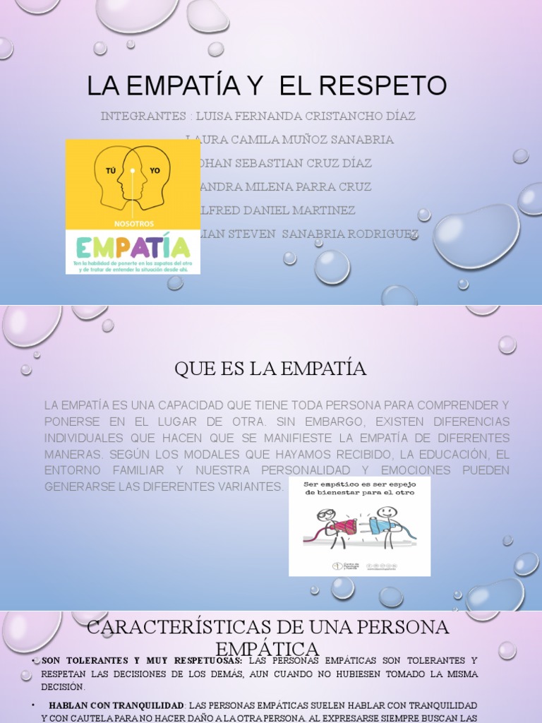 La Empatía y El Respeto | PDF