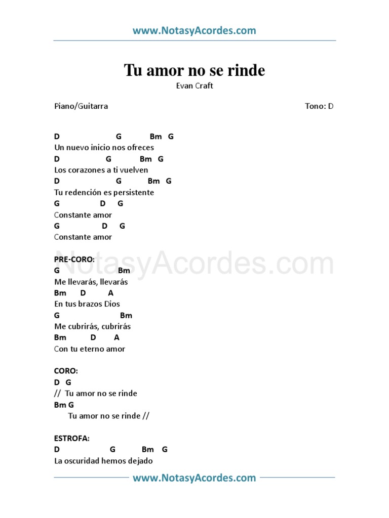 Tu Amor No Se Rinde Evan Craft | PDF
