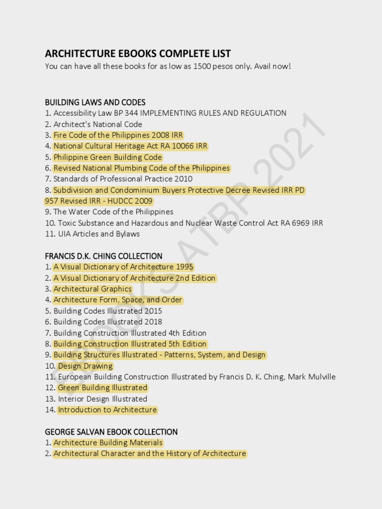 Architecture Ebooks Complete List | PDF