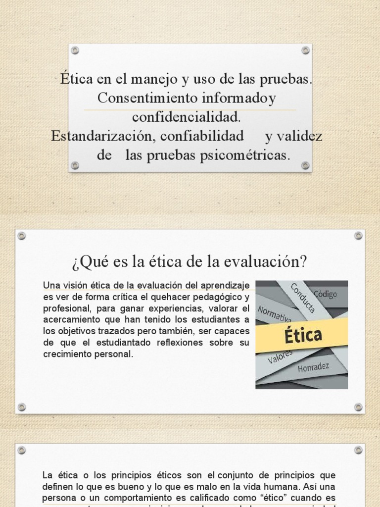 Clase No. 3 Ética en El Manejo y Uso de Las | PDF | Validez ... Clase No. 3 Ética en El Manejo y Uso de Las | PDF | Validez ...