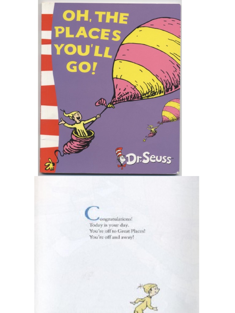 Oh The Places You'Ll Go - With Comprehension Questions | PDF