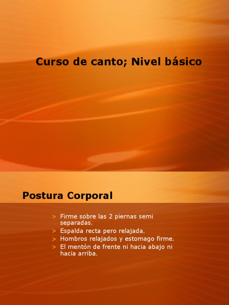 Curso de Canto Nivel Basico | PDF | Teoría musical