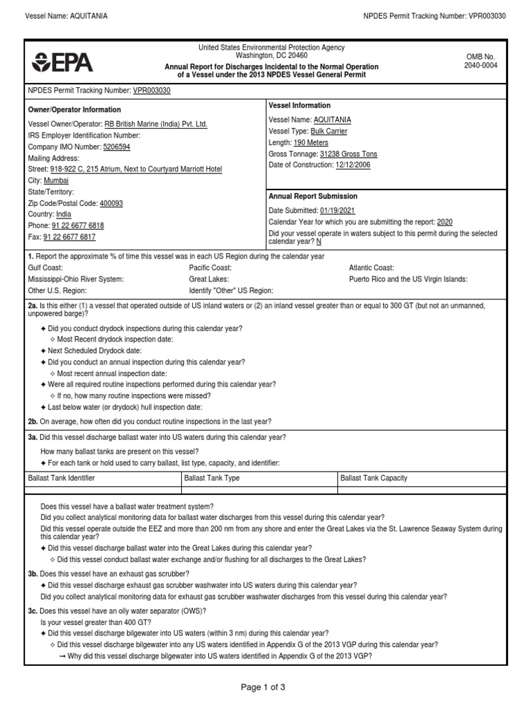 41 Epa VGP | PDF | Technology & Engineering