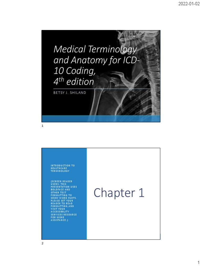Chapter - 001 - Introduction To Health Care Terminology - Read-Only | PDF
