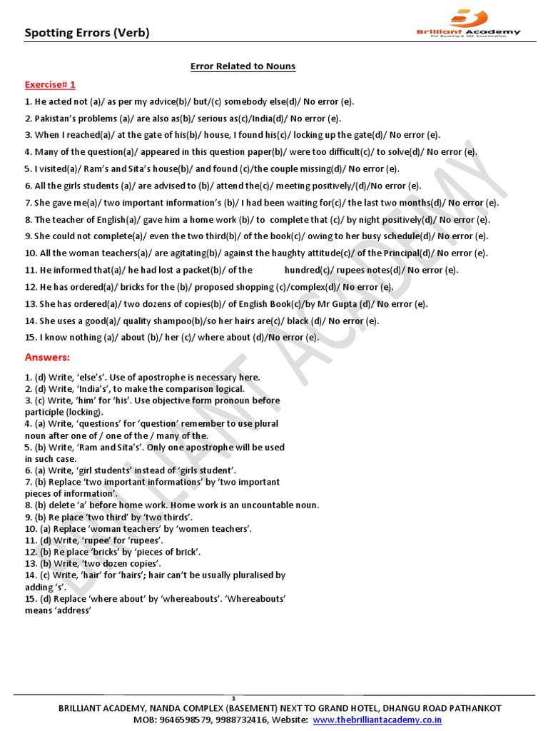 Noun - Moderate 85 Examples | PDF | Linguistics