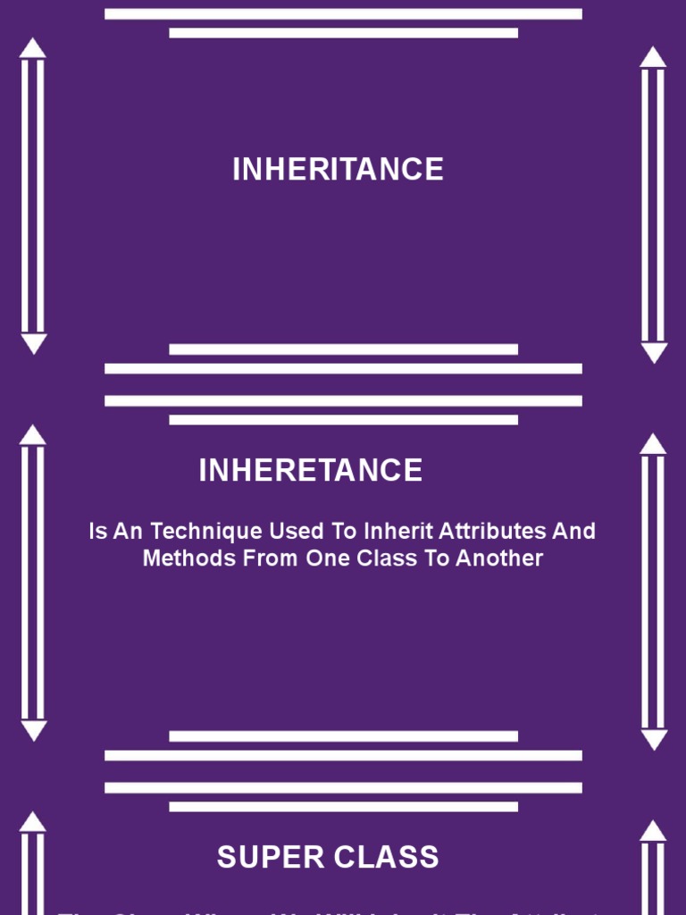 Inheretance Download Free Pdf Inheritance Object Oriented Programming Method Computer