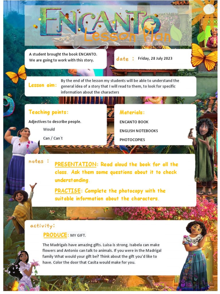 Encanto Lesson Plan | PDF