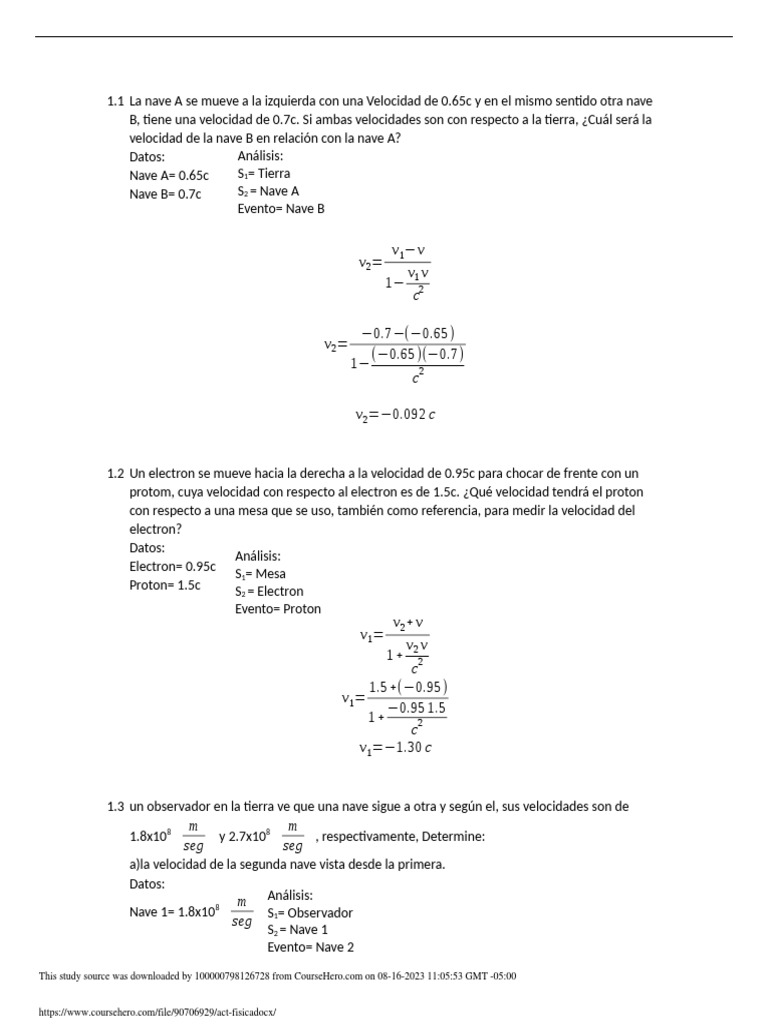 Act Fisica | PDF | Mecánica | Fenómenos científicos Act Fisica | PDF | Mecánica | Fenómenos científicos