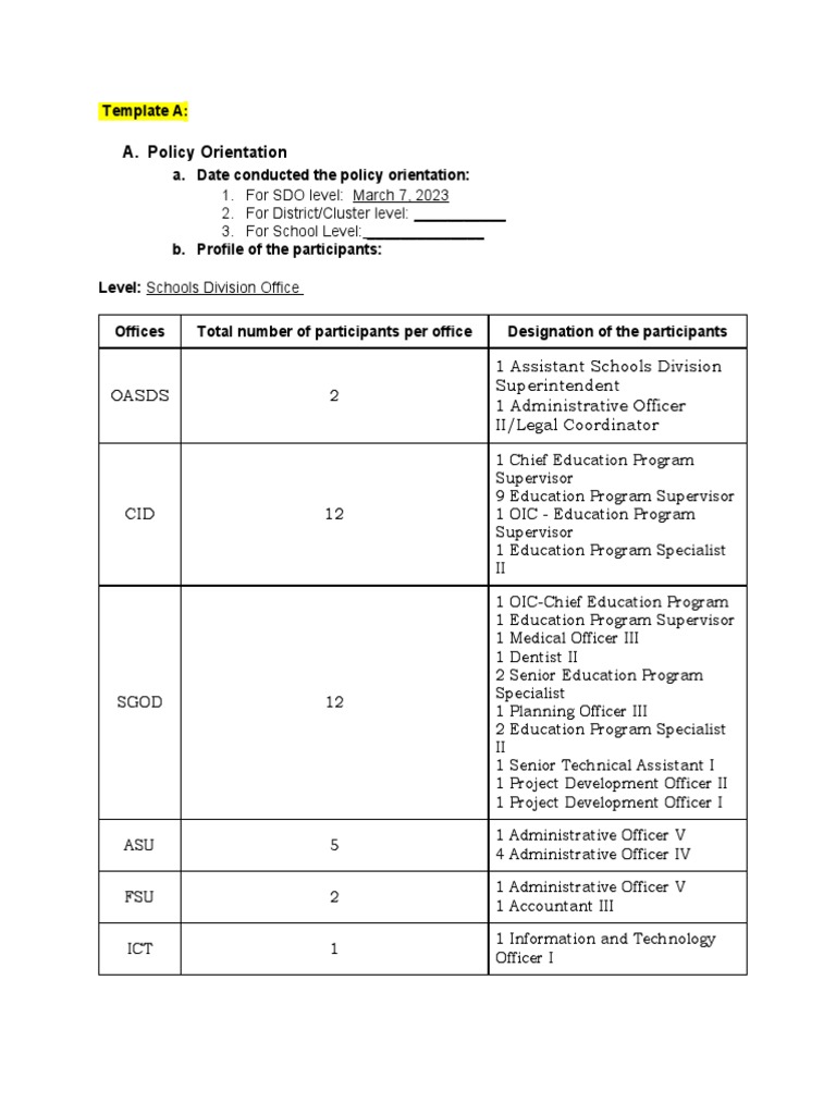 Blank Template | PDF