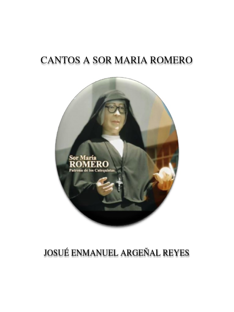 Cantos a Sor María Romero | PDF | María, madre de Jesús