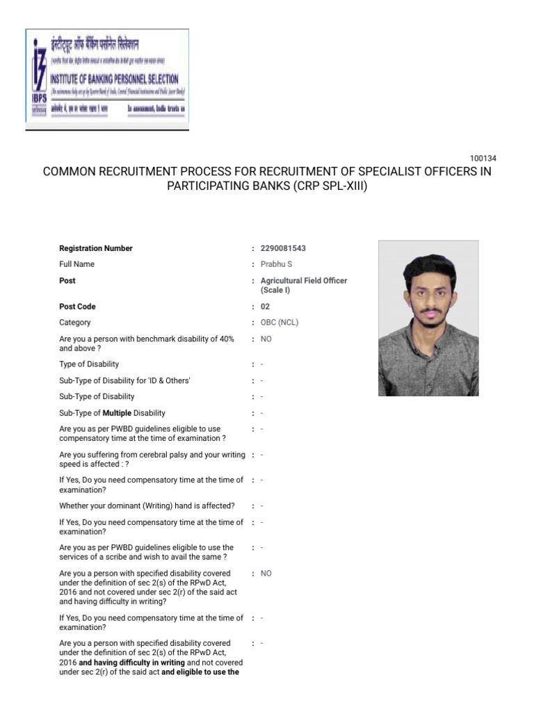 Common Recruitment Process For Recruitment of Specialist Officers in ...