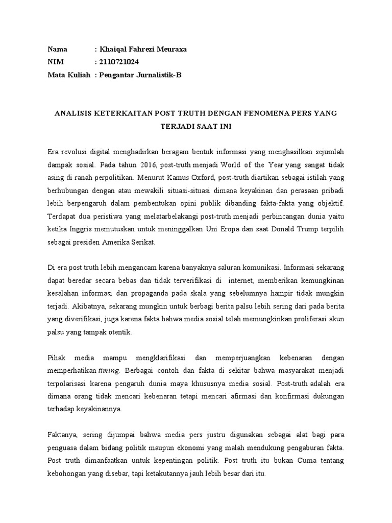 Analisa Cerpen Doa Yang Mengancam | PDF