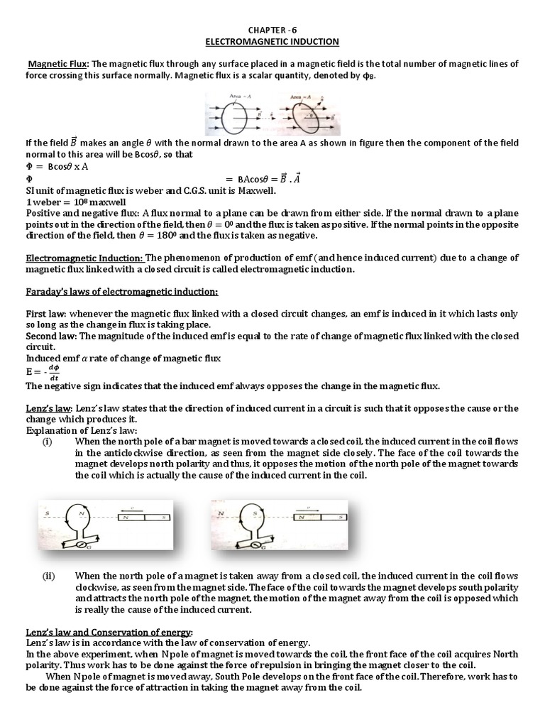 Electromagnetic Induction Explained | PDF | Teaching Methods & Materials | Science & Mathematics